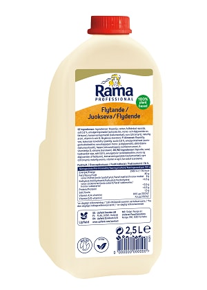 Rama Professional Flytende margarin, melkefri 4x2,5 L